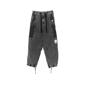 Miharayasuhiro Cotton Satin Cargo Pants - - Trousers - Herren - Schwarzk - M