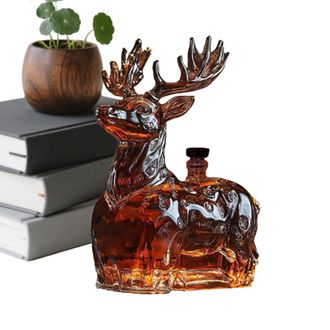 Generico Alkoholflasche aus Glas - Whiskydekanter 120 ml, humorvoller Lik&ouml;rhalter | Glasstange f&uuml;r M&auml;nner, Weihnachtsfeier, Geburtstagsparty, Bourbon Brandy We