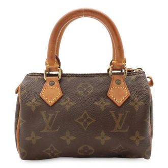 Louis Vuitton Pre-owned Sac Mini Speedy Monogram - Femme - Pre-owned - Brun - Taille: ONE Size