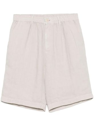 Brunello Cucinelli short en lin - Tons neutres