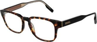 Ermenegildo Zegna Homme, Accessoires, Brun, Taille: ONE Size Monture de Lunettes Carr&eacute;es &Eacute;l&eacute;gantes