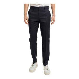 HUGO BOSS Homme, Pantalons, Bleu, Taille: XL Pantalon slim en serge de laine vierge
