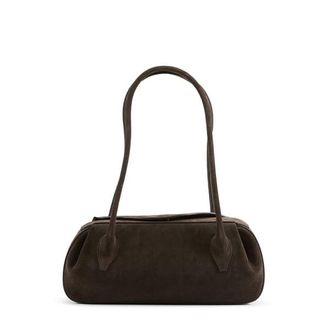 Yuzefi Sac &agrave; main Oyster en cuir daim
