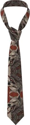 Generic Cravate Pour Homme Loup G&eacute;ant F&eacute;roce Tendance Tie Classique Cravate Pour F&ecirc;te Affaires &Eacute;v&eacute;nements