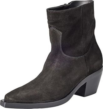 Pinko Femme Mozart Texano Suede Botte de Western, Z99 Noir Limousine, 36 EU