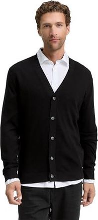 Tom Tailor 1048019 Cardigan, 29999-Black, 3XL Homme