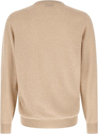Brunello Cucinelli Cashmere Crew-Neck Sweater - Beige