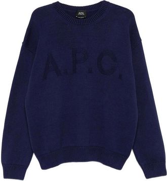 A.P.C. A. P.C. Pull Col Rond - Bleu