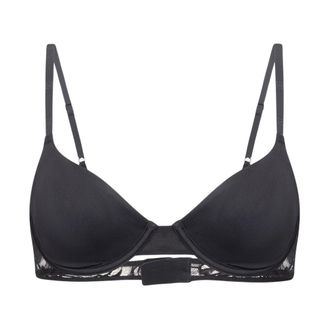 Wolford B&uuml;gel-Demi-BH aus Mikrofaser mit Spitzendetails - - Underwear - Damen - Schwarzk - 80C EU