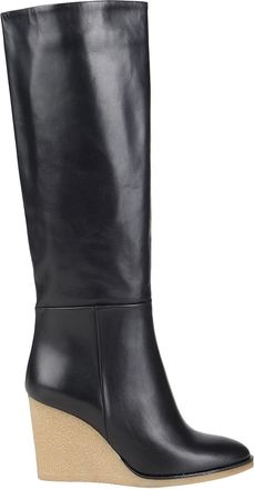 8 by YOOX SPLITLEATHER ROUND-TOE HIGH BOOT