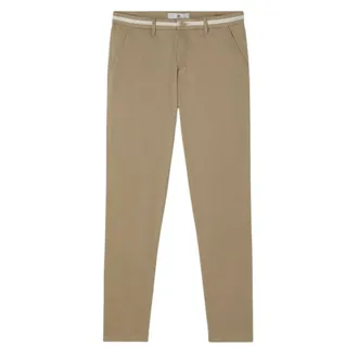 Roy Robson Beige Kontrast Chino Hose Slim Fit - - Trousers - Herren - Beige - 2XL
