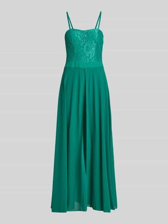 Rinascimento Jumpsuit mit Spitze und Spaghettitr&auml;gern