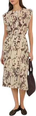 Yerse Yerse, Femme, Robes, Brun, Taille: 36 FR Manilas Midi Dress