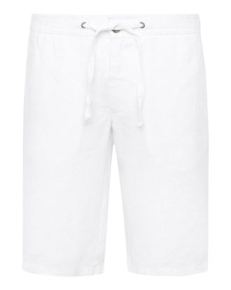 Tom Rusborg Leinenshorts mit elastischem Bund und Kordelzug in