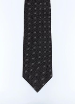 Fursac Cravate en jacquard de soie &agrave; pois - Taille Unique - Homme