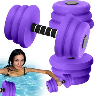 Generic Wasser-Aerobic-Gewichte: Schaumstoff-Wasserhanteln und Stangen, Widerstandstraining, langlebige schwimmende Hanteln für Pooltraining, Krafttraining un
