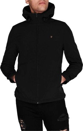 Farah Hoodie mit durchgehendem Rei&szlig;verschluss f&uuml;r Herren, Polyester (Schwarz)