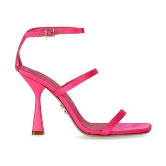 Sergio Levantesi Fuchsia Satin Sandale mit Absatz - - Shoes - Damen - Rosa - 40 EU