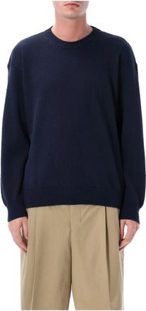 Roberto Collina Homme, Pulls, Bleu, Taille: M Pull ras du cou