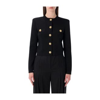 Balmain Strickjacke mit Kn&ouml;pfen - - Knitwear - Damen - Schwarzk - S