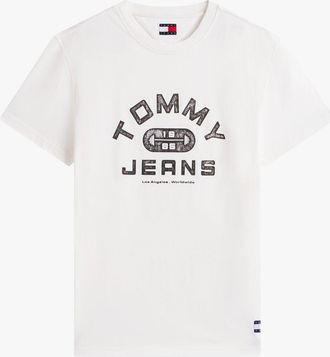 Tommy Hilfiger T-shirt droit imprim&eacute; en coton