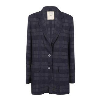 Uma Wang Plaid Blazer - - Jackets - Damen - Schwarzk - S
