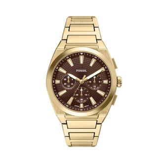 Fossil Uhr Fossil Everett FS6184 Goldfarben