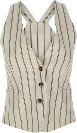 Marella Femme, Vestes, Blanc, Taille: 38 FR Mllteso Vest