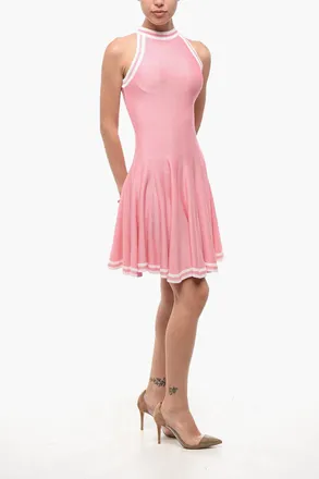 Balmain &Auml;rmelloses ausgestelltes Skaterkleid Balmain