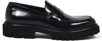 Baldinini Mocassins en cuir bross&eacute; - Homme - Chaussures - Noir - Taille: 42 1/2 EU