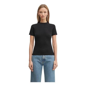 VETEMENTS Logo Fitted T-Shirt - - Tops - Damen - Schwarzk - XS