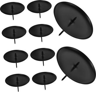 SOLUSTRE 10stücke Kerzenständer Für Draußen Stumpenkerzenhalter Aus Hoher Kerzenständer Mit Sockel Für Party Hochzeit Garten Votivkerzenhalter