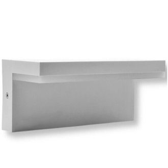 Trade Shop Applique Led Applique 10 Watts Lampe Murale Pour Balcon Jardin Ip54 Cct Switch B82-3c Blanc