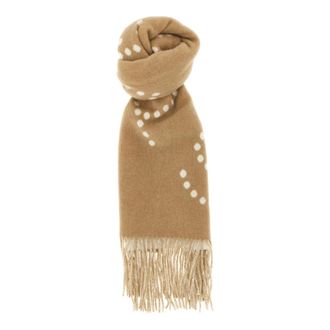 Stella McCartney Femme, Accessoires, Beige, Taille: ONE Size Wool Scarf
