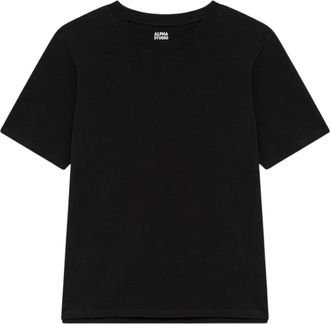 Alpha Studio Homme, Tops, Noir, Taille: XL T-shirt m/m