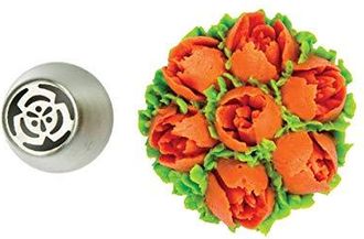 Silikomart Silikomart | Flower Tube 45, Mundstück aus Edelstahl für Sac a Poche, Loch für Blumendekorationen, Größe Ø 25 mm