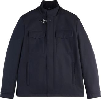 Fay Homme, Vestes, Bleu, Taille: M Veste Terrain Jersey en Nylon