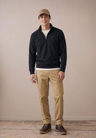 Fynch-Hatton Sweatshirt mit Logo Stickerei