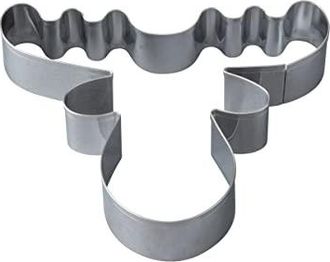 Zenker XL Plätzchen Ausstecher Weihnachten - Elch Ausstechform für leckere Elchkopf-Kekse und süße Plätzchen - 2in1 Keksausstecher und Backrahmen aus Edelsta
