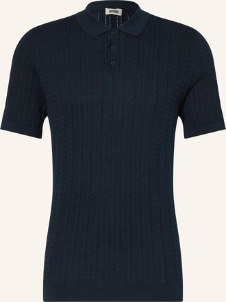 Drykorn Drykorn Strick-Poloshirt Triton Regular Fit blau