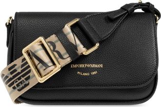 Emporio Armani Mini-Tasche mit Hirschmuster und Schulterriemen - - Bags - Damen - Schwarzk - ONE SIZE