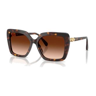 Swarovski Acetate Butterfly Sonnenbrille - - Accessories - Damen - Braun - 57 MM