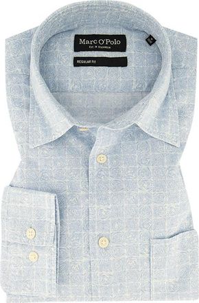 Marc O'Polo Herren Hemd blau gemustert