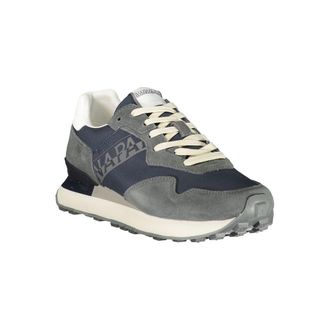 Napapijri Colour-Block Suede Sneaker - Navy