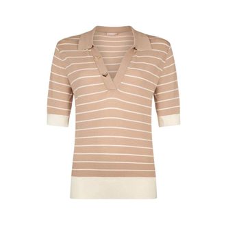 Liu Jo Femme, Tops, Beige, Taille: 40 FR Polo Chemises