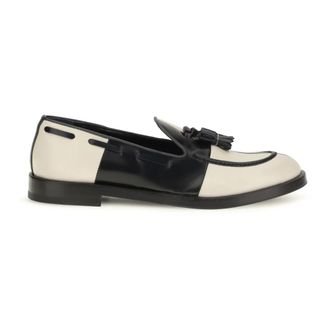 Fratelli Rossetti Brera Damier Bicolor Leder-Loafer - - Shoes - Damen - Schwarzk - 39 EU