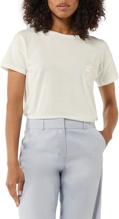 Comma Modalmix-T-Shirt im Relaxed Fit mit Print