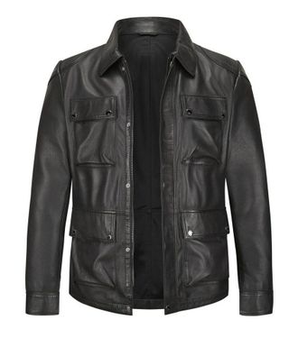 Milestone Lederjacke MSAlexis aus Lammleder mit aufgesetzte Taschen