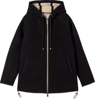 Oltre Femme, Sweatshirts et sweats &agrave; capuche, Noir, Taille: 38 FR Veste zipp&eacute;e &agrave; capuche