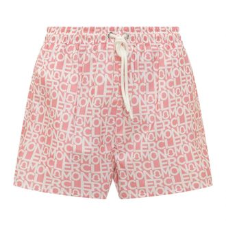 Moncler Basic Logo Shorts - - Shorts - Damen - Rosa - 2XS